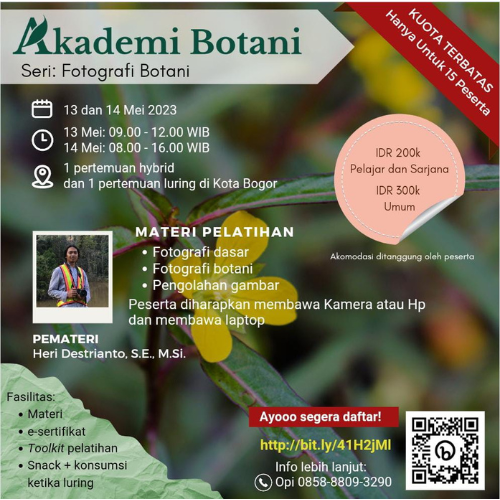 Akademi Botani: Seri Fotografi Botani – Botanika.ID